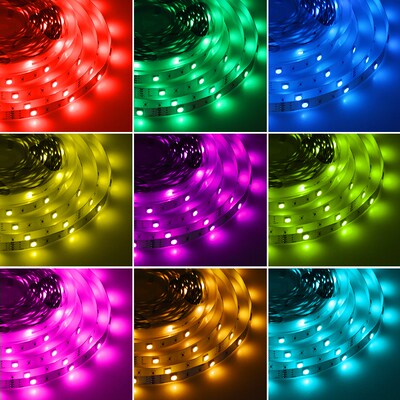 RGB LED Strip Light 5m 10m 20m 5050 RGB Changeable DC12V Fle