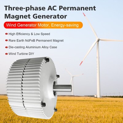 500W 24V Wind Generators Three-phase AC Permanent Magnet Gen