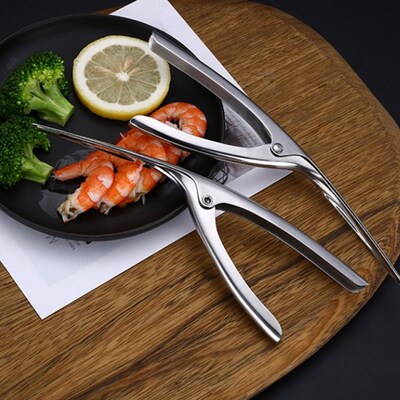 Stainless Steel Prawn Peeler Shrimp Deveiner Peel Device Cre