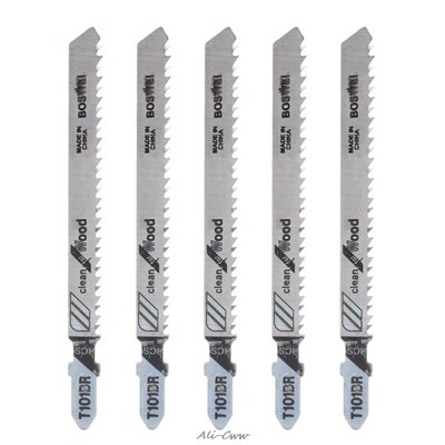 5 PCS/Set T101BR HCS 100 mm Jigsaw Blades Clean applies to