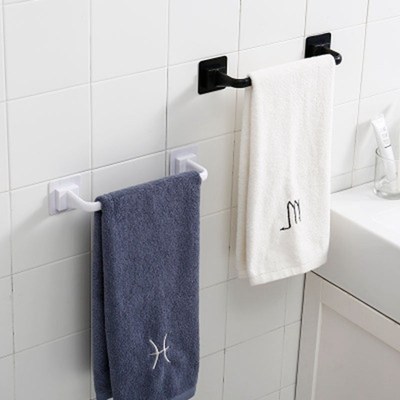 Self-adhesive Towel Rack Bathroom Hotel Wall-mounted Towel B