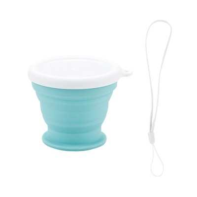 2 Pieces Silicone Folding Cup Portable Outdoor Travel Water