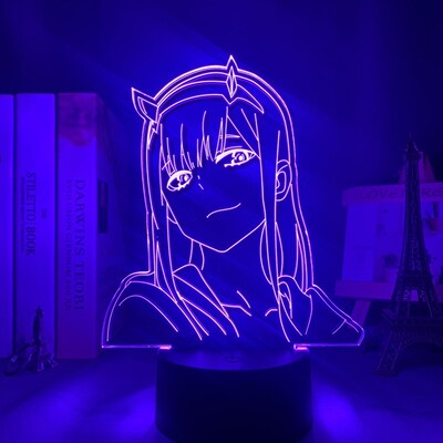 Anime 3d Lamp Zero Two Figure Nightlight Kids Child Girls Be