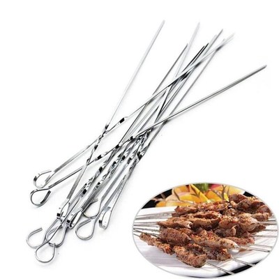 Food Camping Picnic Vegetable Needle BBQ Barbecue Kebab 10pc