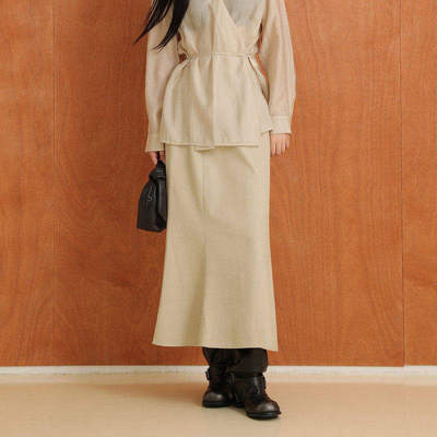 AIRIQI秋季新款PU半身裙