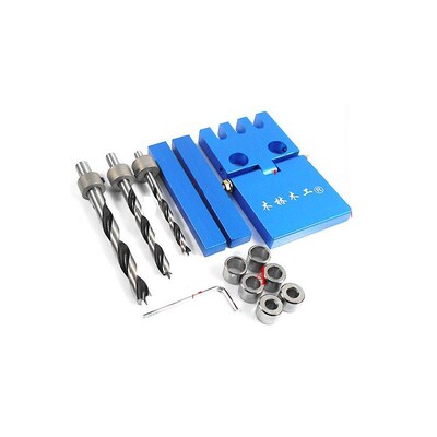 Folding Round Doweling Jig 2 In 1 Drill Guide Locator Hole P