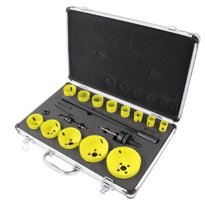 16pc/Set Bimetal Metal Hole Opener Concrete Hollow Core Dril