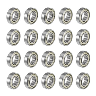Deep Groove Ball Bearings Z2 10x22x6mm Double Shielded Carbo