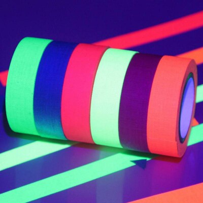 Blacklight Reactive Glow in The Dark Tape Neon Gaffer Tape