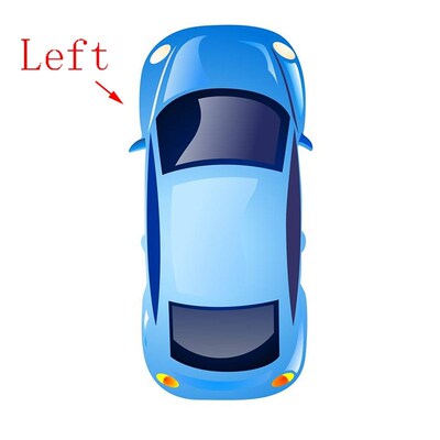 Auto Replacement Left Right White Heated Wing Rear Mirror Gl