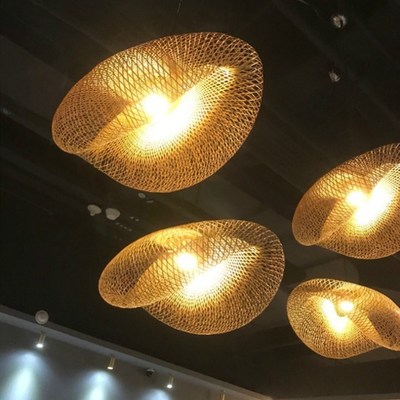 Bamboo Chandelier Chinese-style Zen ea Room Lamp Southeast A