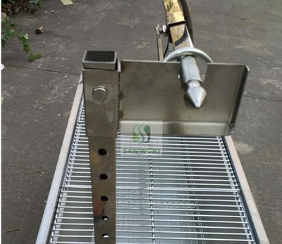 Large Grill Rotisserie Spit Roaster Rod Charcoal BBQ Pig Chi