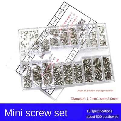 500Pcs 18 Types Mini screw DIY Kit Laptop Computer Assemble