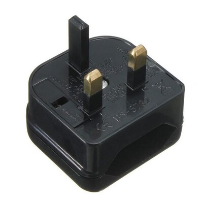 Plug Adapter European Euro EU 2 Pin to UK 3Pin Plug Adapter