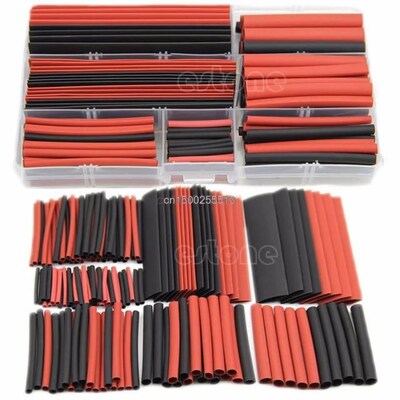 150pcs 21 Polyolefin Heat Shrink Tubing Tube Sleeving Wrap