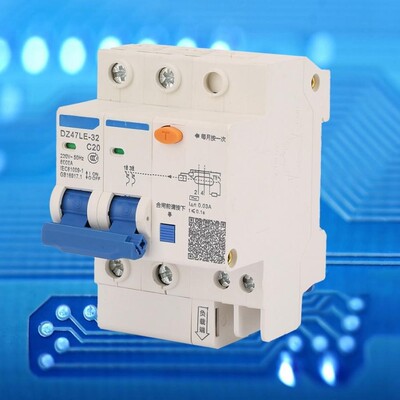 DZ47LE-32 2P+2 C20 Circuit Breaker 20A 230V Miniature RCCB R