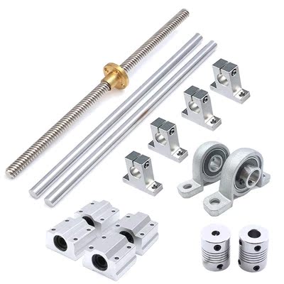 Optical Axis Guide Bearing Housings Aluminum Rail Shaft Lead