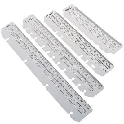 2Pcs/Lot Suitable for Filofax Rulers A4 A5 A6 B5 Planner fo