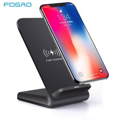 FDGAO 15W Qi Wireless Charger Stand For iPhone 12 11 Pro 8