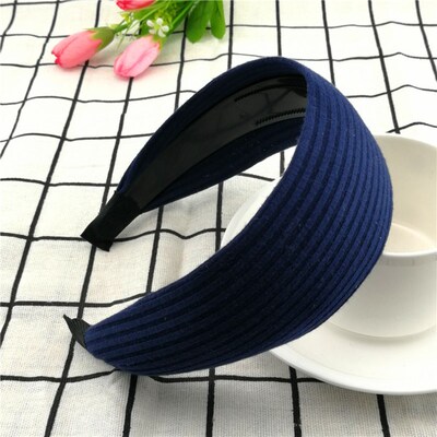 Korean knitted hairband women's new hairband fabric hairdres