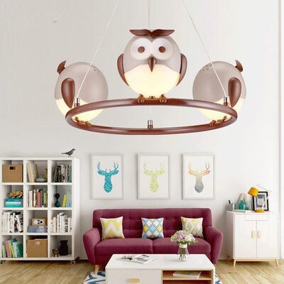 New toon Chandelier Child Eye e Lamp Boy Girl Room Warm Crea