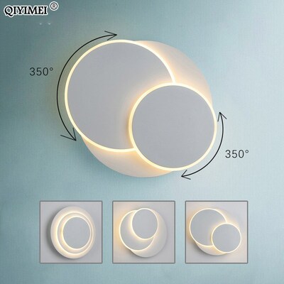 18W LED Wall Lamps 350 degree rotation Bedroom Beside Readin