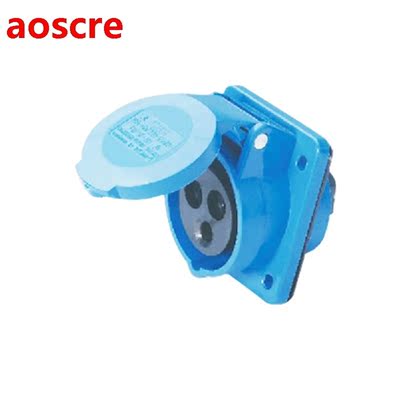 16A 3Pin industrial hide Inclined socket connector SF-413 co