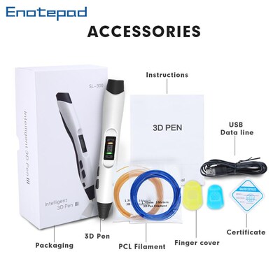 Enotepad 3D Printing Pen SL 300 Printing 3DPen PLA/ABS Fila