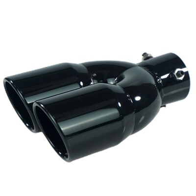 Universal Stainless Steel Dual Rear Noise Canceller Car Exha