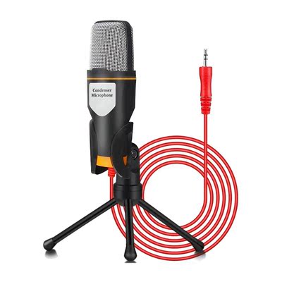 With microphone holder, professional 3.5mm jack recording co