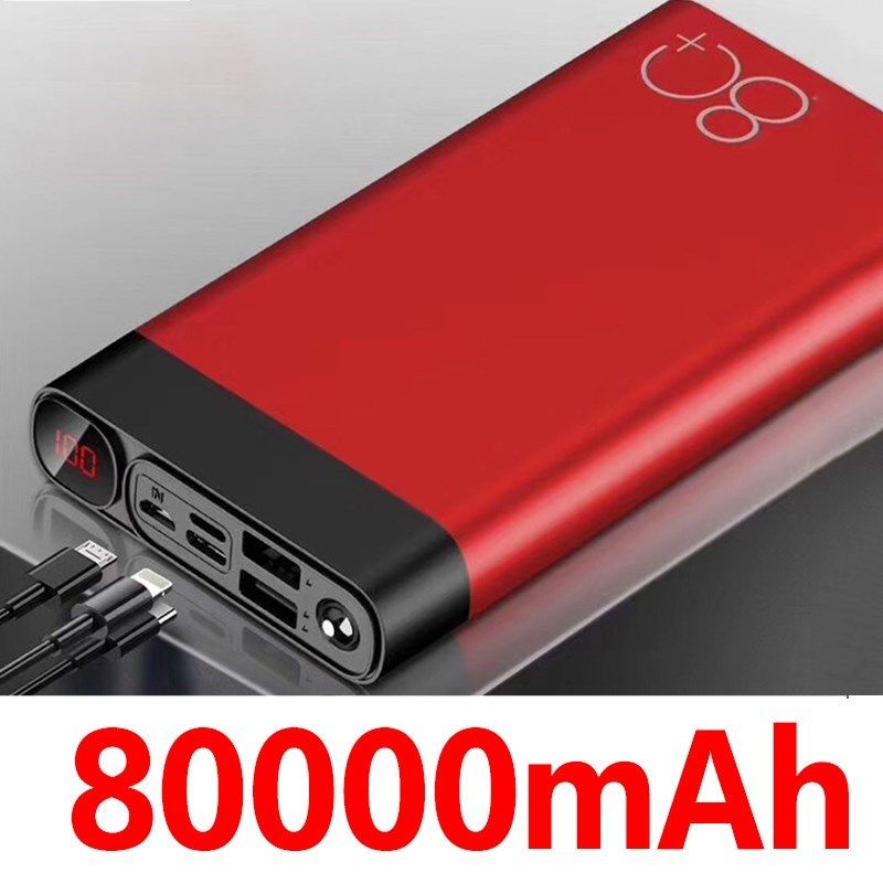 Large capacity 80,000mAh Power Bank Quick Charge dual USB Fa_虎窝淘
