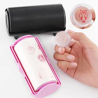 美甲印章吸油纸吸甲油器去除印花油美甲工具nail stamper cleaner