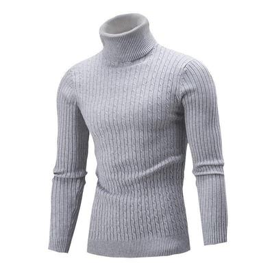 color shirt Turtleneck mens sweater slim sweater pullover
