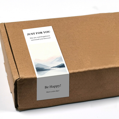 gytz7642旭日东升夕阳晚霞山水鎏金大海金色太阳不干胶贴纸封口贴