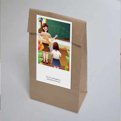 gytz5031教师节通用迷你超大不干胶贴纸定制封口贴空白可手写包装