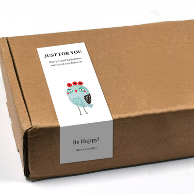 gytz6685高级感森系唯美插画ins极简约通用超大不干胶贴纸封口贴