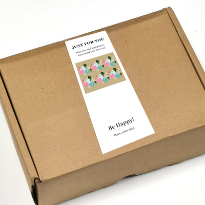 gytz6378跨境东南亚越南通用超大不干胶贴纸定制封口贴空白可手写