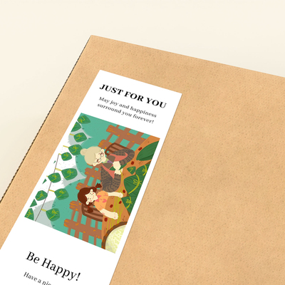 gytz6087端午节通用迷你超大不干胶贴纸定制封口贴空白可手写包装