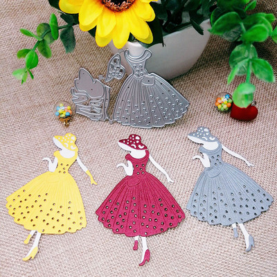 Cutting Dies Woman dress Carbon steel Stencil Craft for DIY