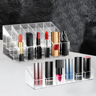 24 Grid Lipstick Makeup Organizer Acrylic Storage Makeup Org