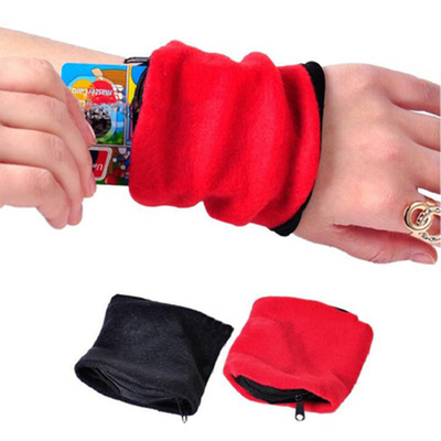 Mini Men Women Wrist Wallet Pouch Band Fitness Sports Zipper