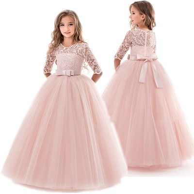 Teenage Girls Dress Summer Children's Clothing Party Elegant