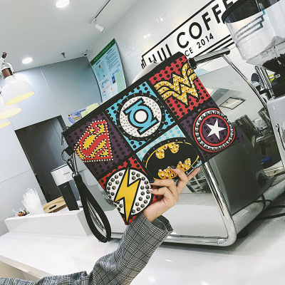 Retro Envelope Clutch PU Leather Clutch Bag Lady Rivet Punk