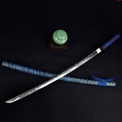 锻打刀剑手工锻打一体宝剑不锈钢Katana日式指挥刀冷兵器未开刃