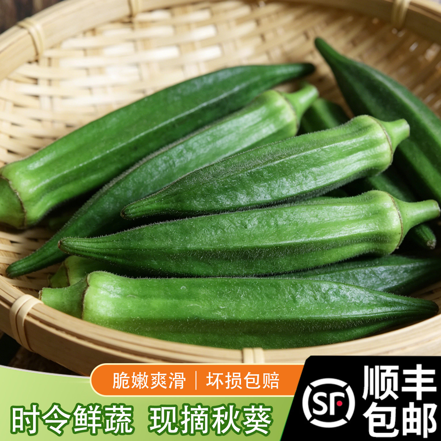 顺丰包邮农家自种 蔬菜 秋葵新鲜 现摘现发 绿色生长