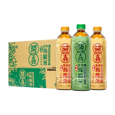 中国台湾德记开喜冻顶乌龙茶饮料575ml整箱24瓶茶茶饮品