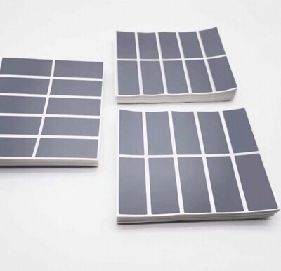 150pcs 15MM*48MM gray scratch off Sticker label DIY adhesi