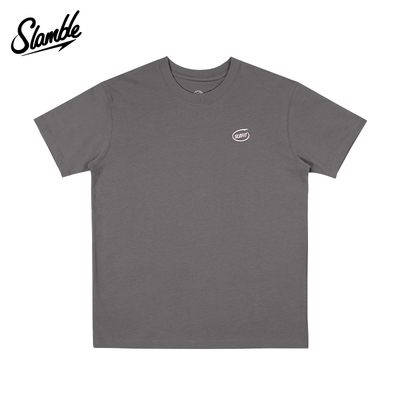 SLAMBLE精梳棉休闲运动短袖T恤男女圆领舒适简约百搭透气夏季新款