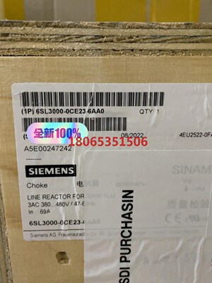 6SL3000-0CE23-6AA0电抗器原装