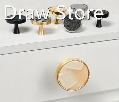 Resin S Cabinet Knob chest pulls Knob single hole Drawer Han
